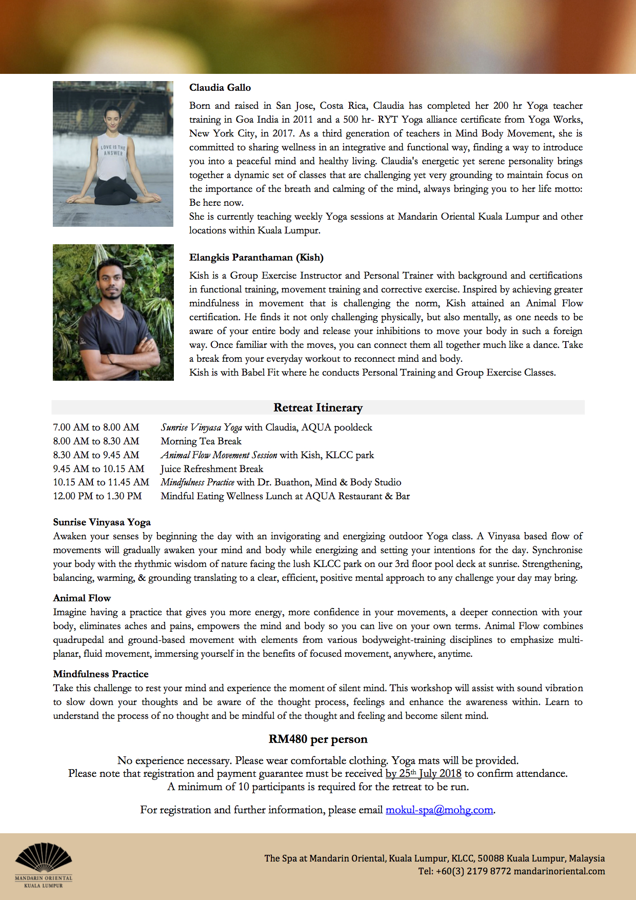Urban Mindfulness Retreat – Dr.Buathon